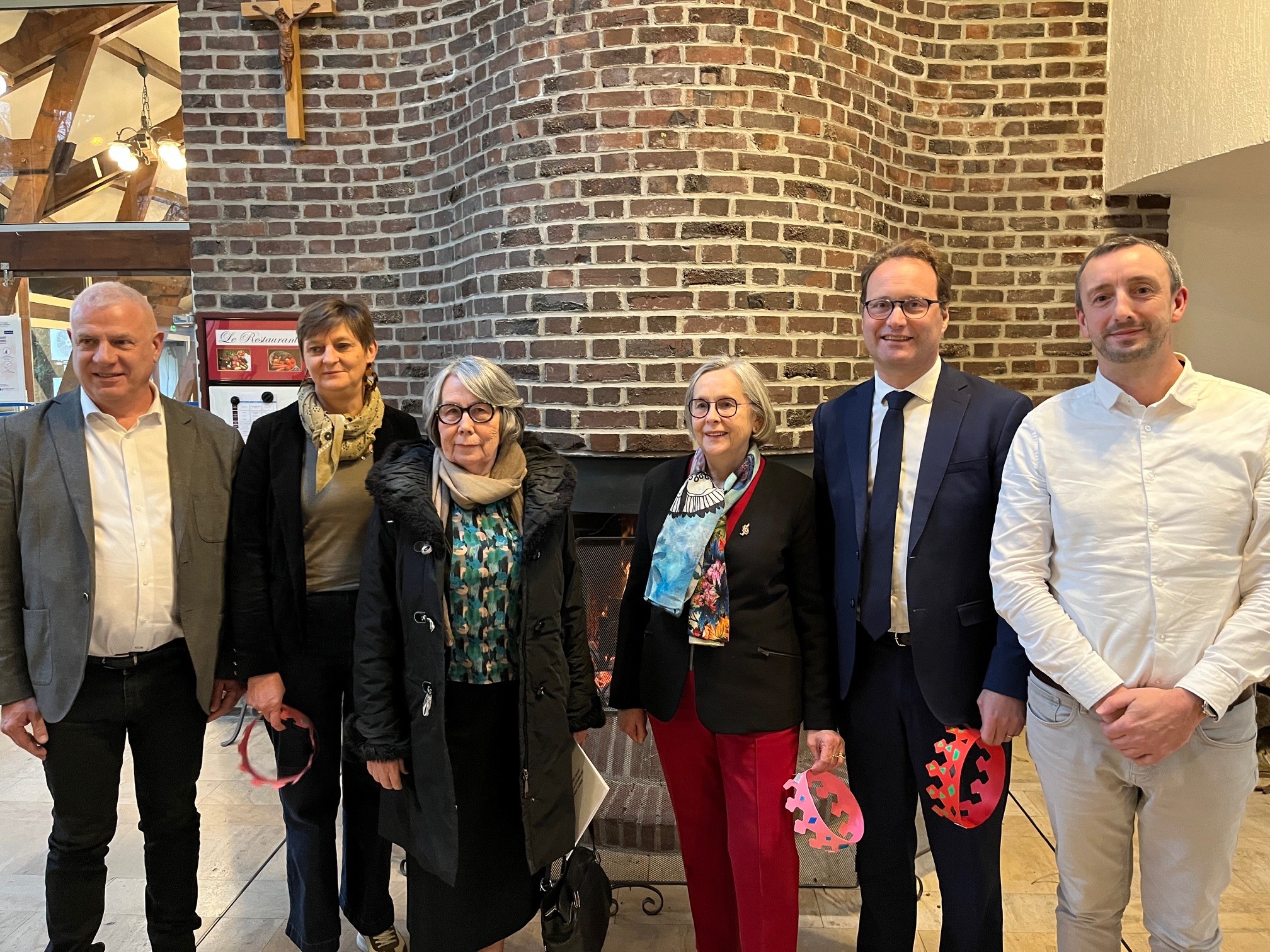 Visite des députés au Castel, Annie Vidal et Sylvain Maillard - ASMJ